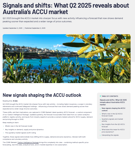 Signals and shifts: What Q2 2025 reveals about Australia’s ACCU market ...